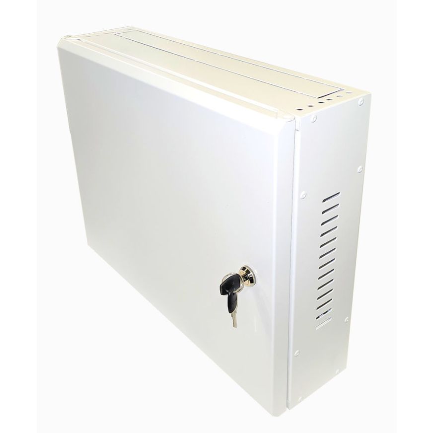 White 400mm Ad Tek Products Slim Wall Cabinet Cabinets / Enclosures 19 ...